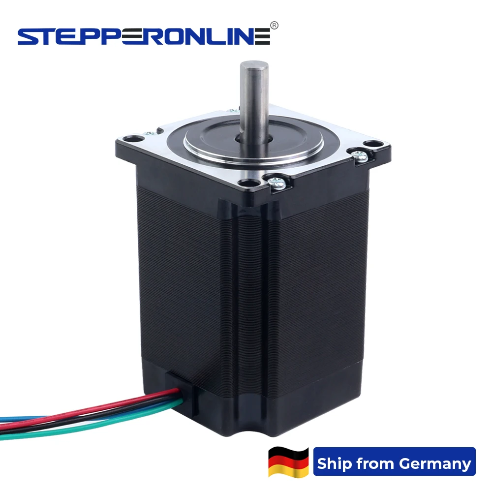 STEPPERONLINE Nema23 Stepper Motor 3Nm 1.8deg 5A Φ8mm Nema 23 Motor 4 ...