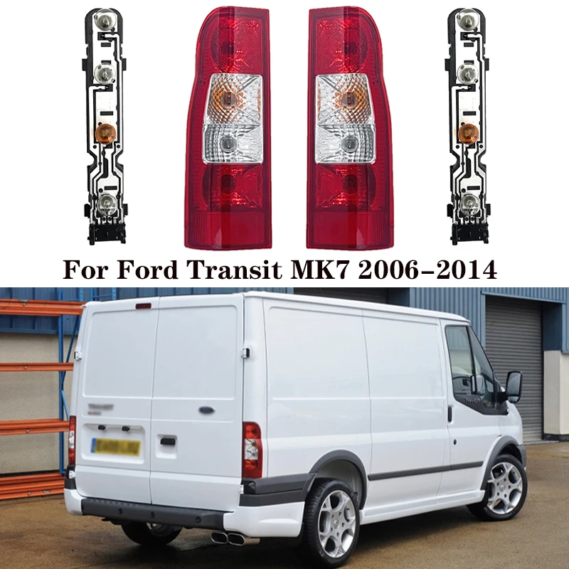 For Ford Transit MK7 2006-2014 Car Rear Bumper Reflector Rear Tail Lamp ...