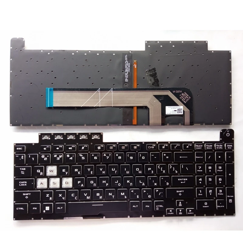 Us/ru Keyboard Backlight For Asus Tuf Gaming Fx506l Fa506 Fx506 Fx706 ...