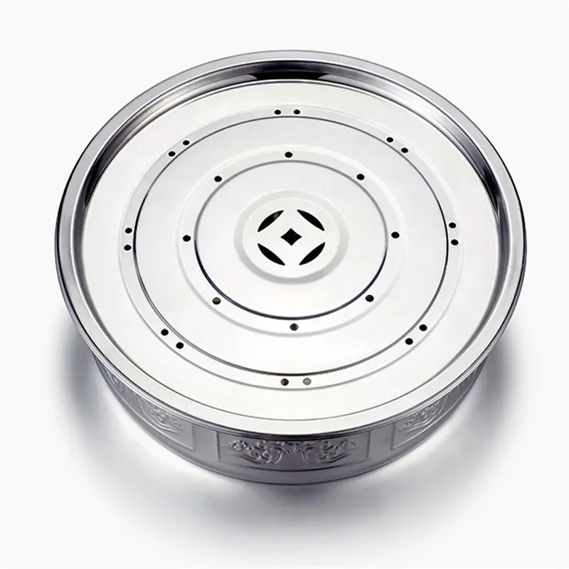 Stainless Steel Tea Tray Drainage water Storage Kung Fu round Tea plate ...