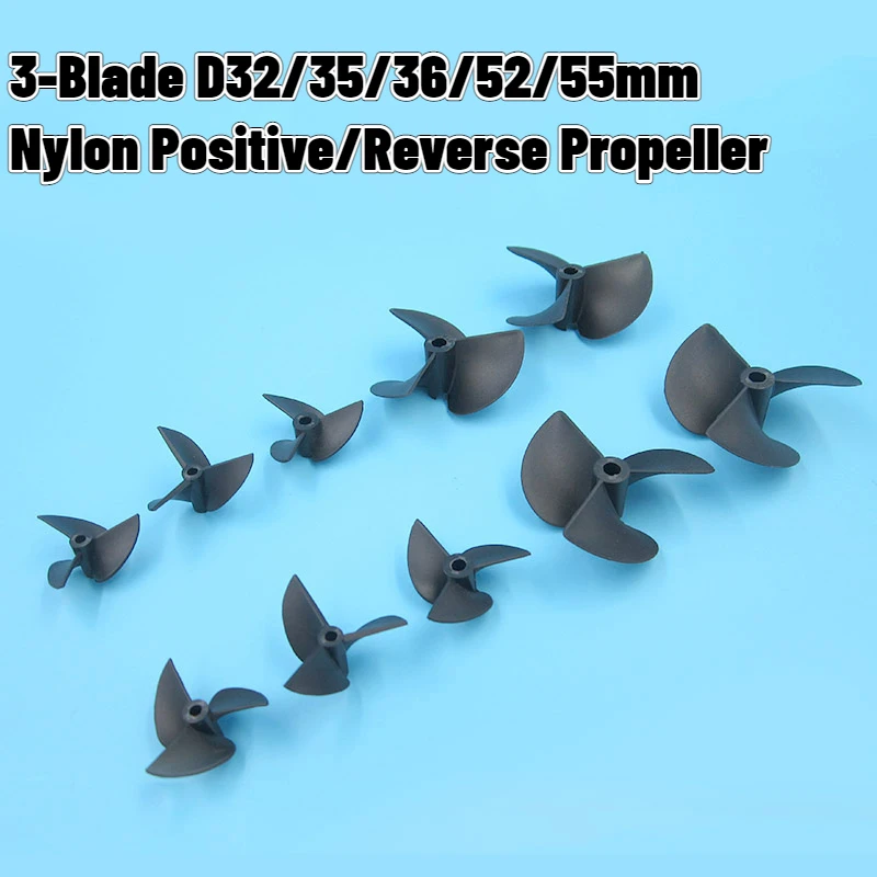 RC-Boat-3-Blade-Nylon-Paddle-Positive-Reverse-Propeller-D32-35-36-52 ...