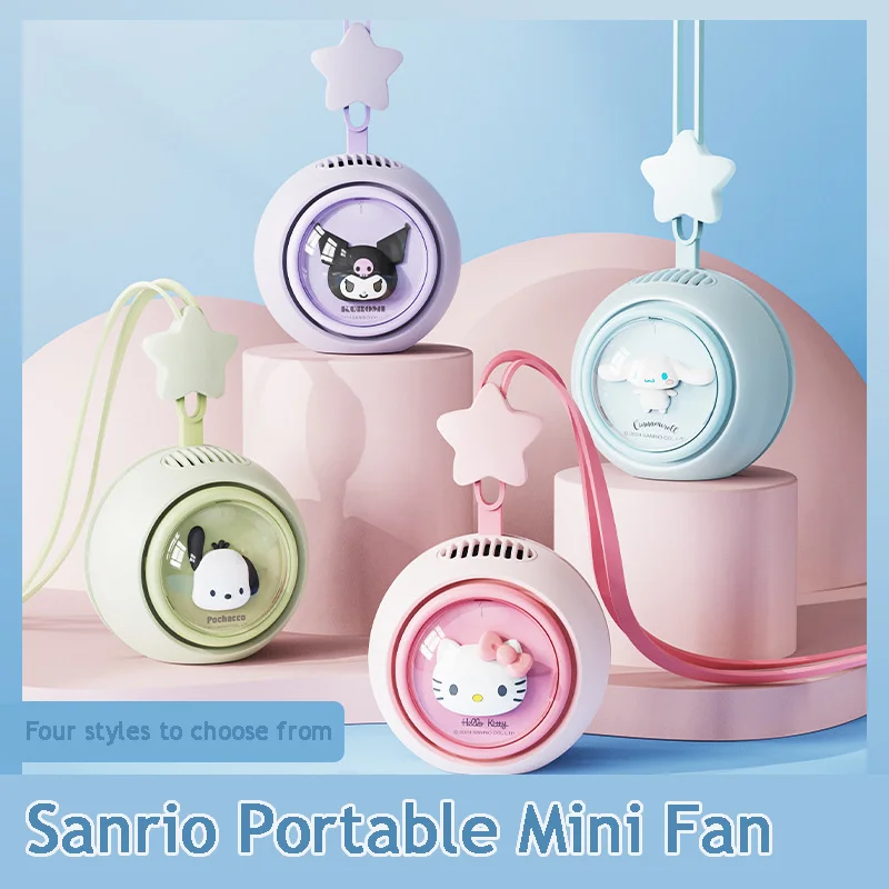 Hello-Kitty-Creative-Portable-Hang-Rope-Fan-Santio-Cartoon-Handheld-Fan ...