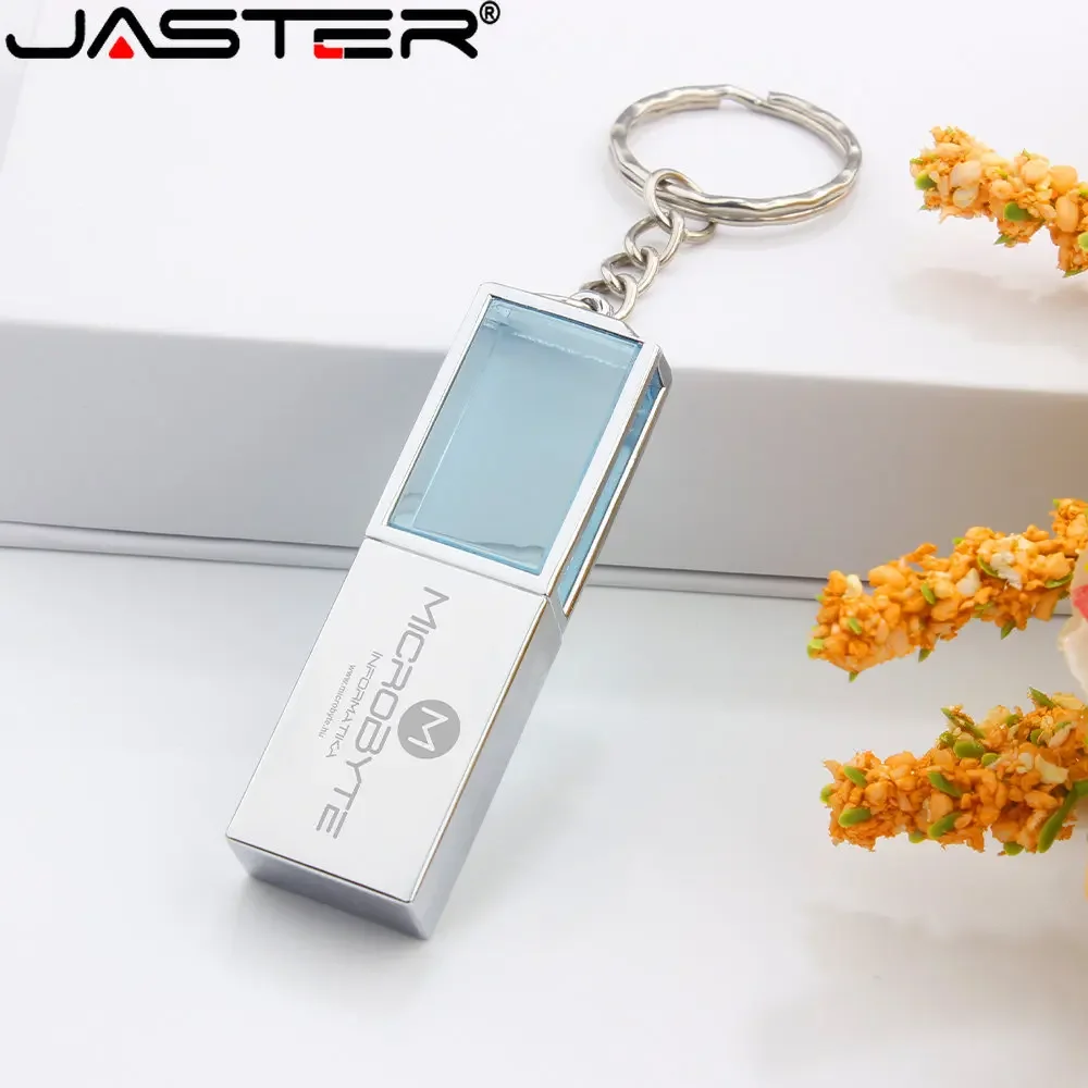 Blue-Mini-Crystal-USB-2-0-Flash-Drives-128GB-Free-Engraved-Logo-Pen ...