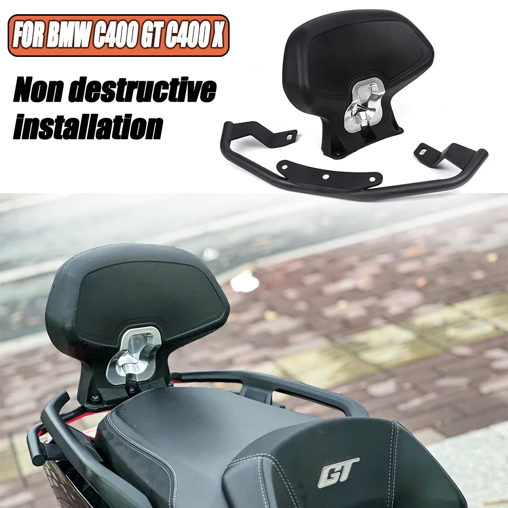 FOR-BMW-C400GT-C-400-X-Motorcycle-Accessories-Black-Rear-Passenger-Seat ...