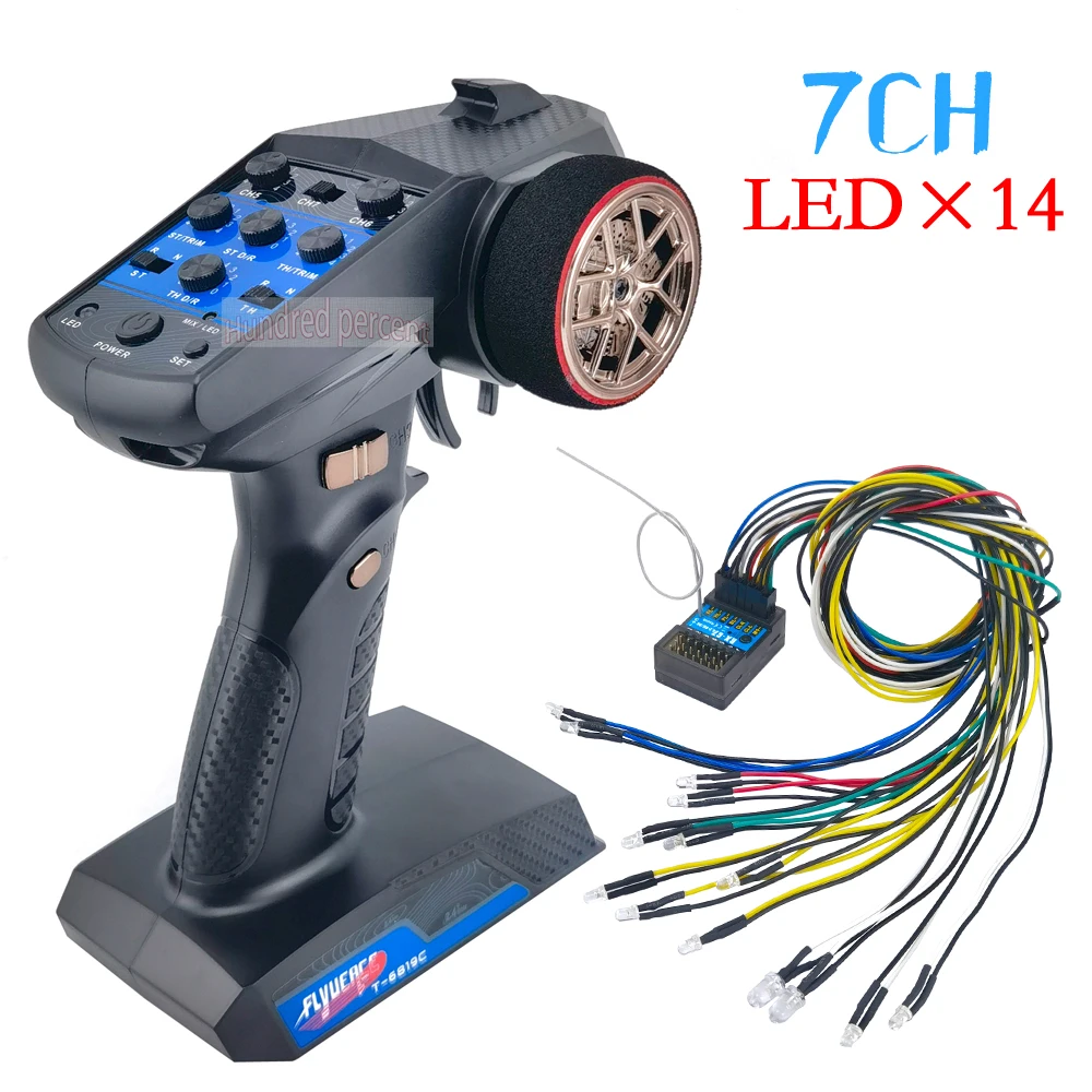 Flyueace T-6819C 7CH 2.4GHZ 4.2-10V Radio Control System Transmitter ...