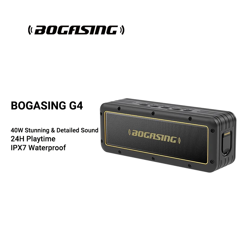 BOGASING-G4-Bluetooth-Speaker-50W-Enhanced-Bass-Portable-Speaker-with ...