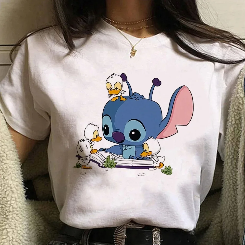 Disney-Women-T-shirts-Cute-Funny-Groot-Stitch-Print-Fashion-Instagram ...