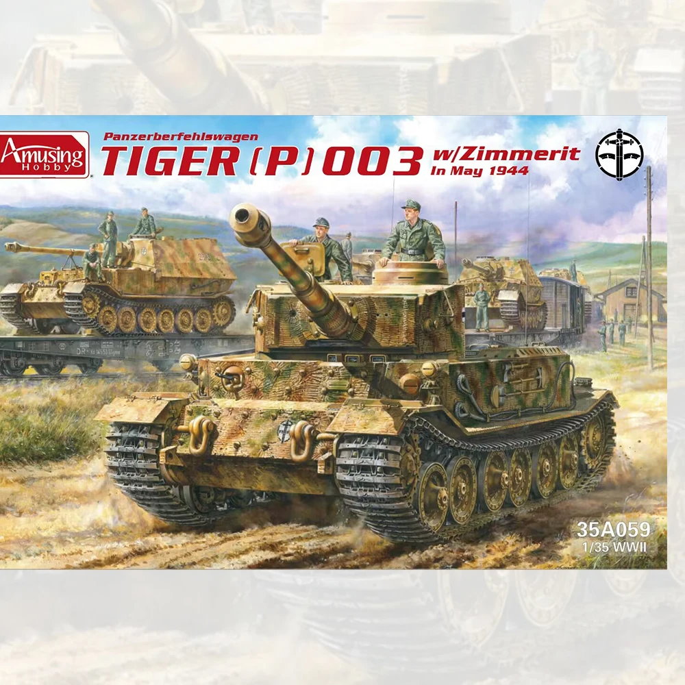 Amusing-Hobby-35A059-1-35-Tiger-P-003-w-Zimmerit-in-May-1944-Plastic ...