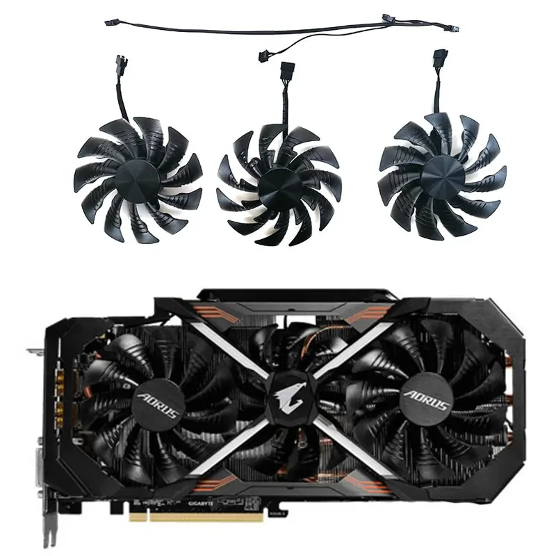 NEW-T129215BU-AORUS-GTX-1080-Ti-GPU-Fan-For-GIGABYTE-AORUS-GeForce-GTX ...