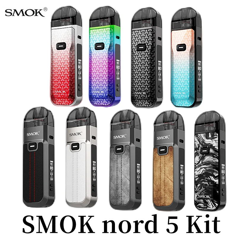Vape SMOK Nord 5 Kit Electronic Cigarette Fit For RPM 3 Mesh Coil ...
