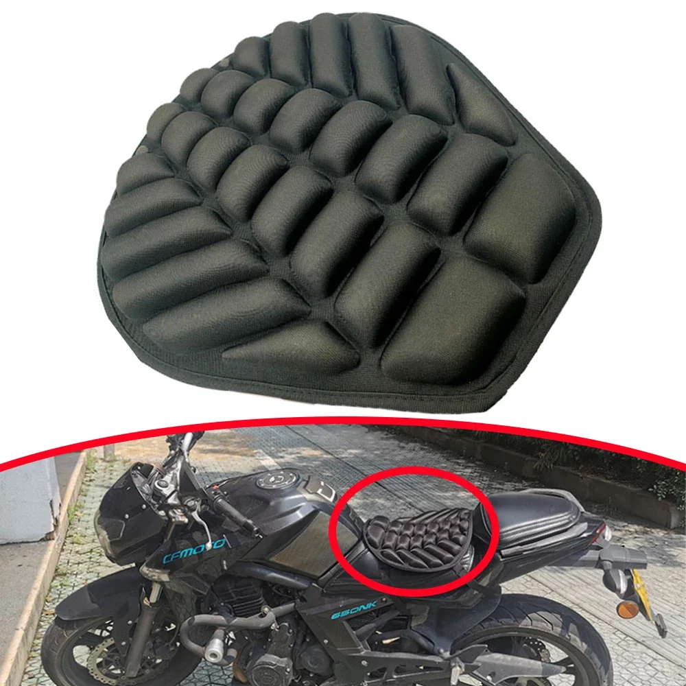 Motorcycle Seat Cushion Pad Breathable Moto Seat Cover Gel Non Slip ...