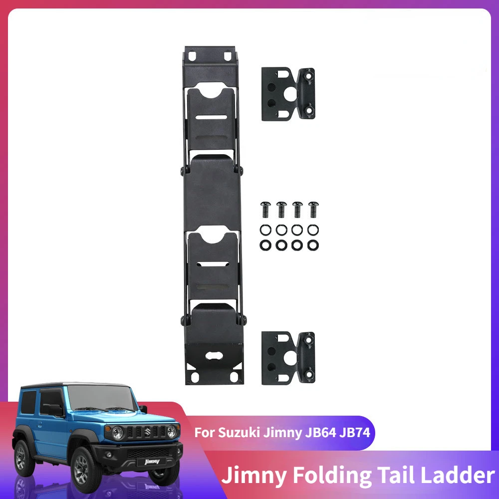 Car-Foldable-Rear-Ladder-Tailgate-Pedal-Step-For-Suzuki-Jimny-JB64 ...