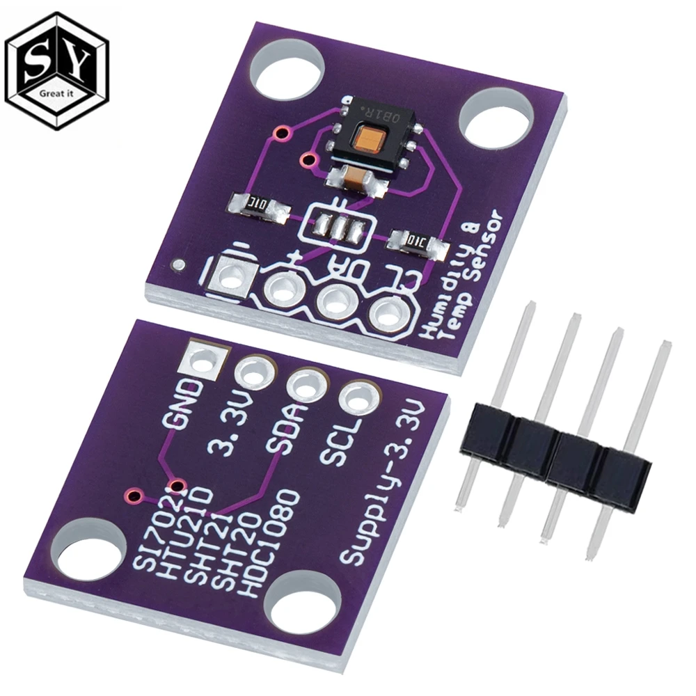 HDC1080-module-Low-Power-GY-213V-HDC1080-High-Accuracy-Digital-Humidity ...