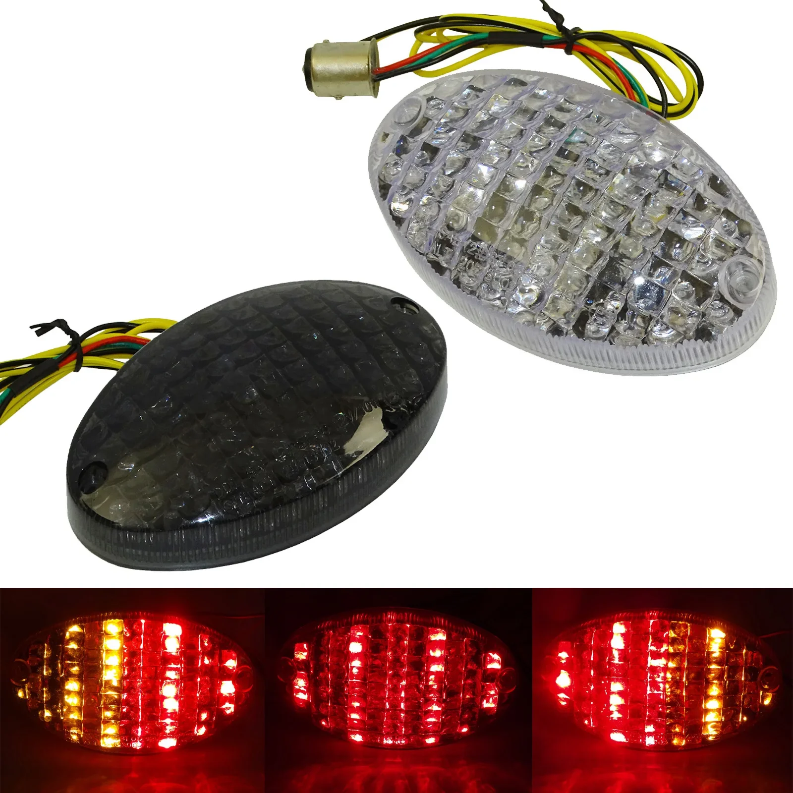 E-Mark LED Integrated Taillight Tail Brake Turn Signals Light For BUELL ...