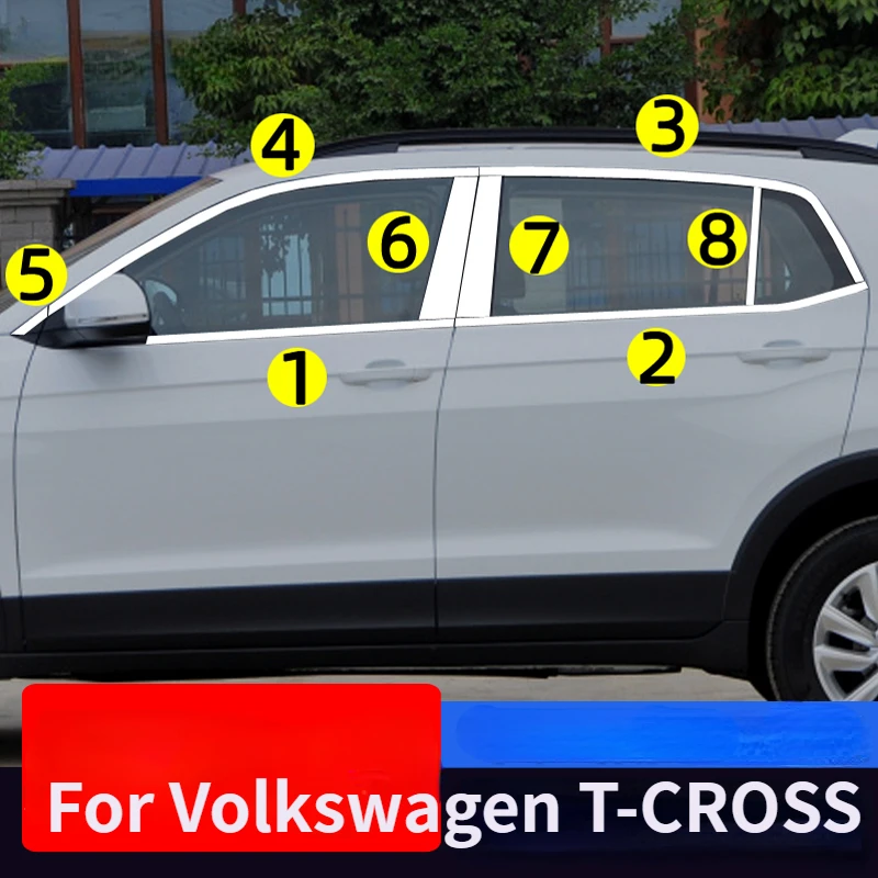Car-Accessories-For-Volkswagen-T-CROSS-Car-Window-Trim-Decoration-door ...
