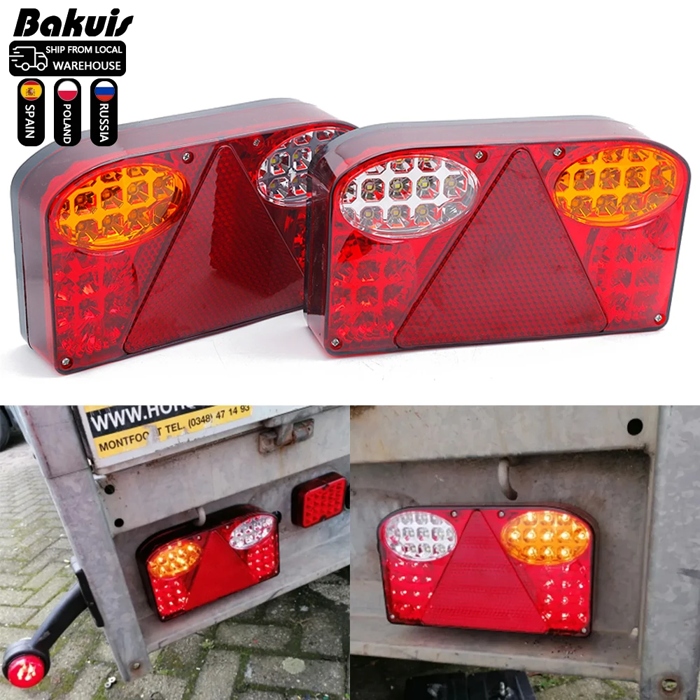 LED-Rear-Tail-Light-Trailer-Light-Universal-Stop-Indicator-Lamp-Red ...
