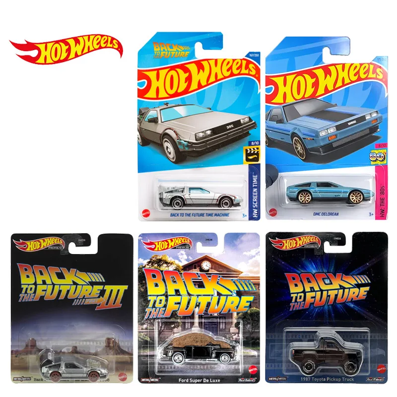 Hot Wheels Back to The Future III 타임머신 1955 87 도요타 픽업 트럭 포드 슈퍼 드 럭스 DMC ...