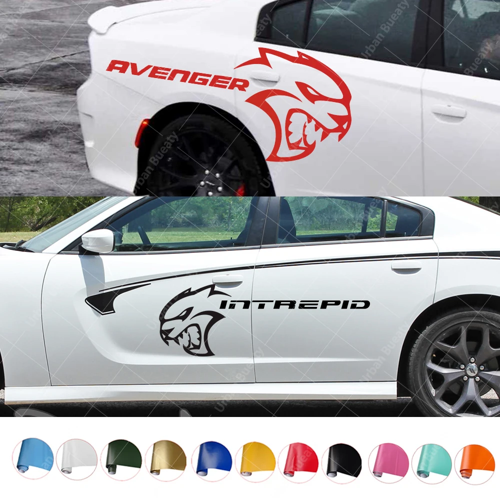2PCS-Side-Decals-Blood-Hellcat-decals-for-Dodge-Challenger-Charger ...