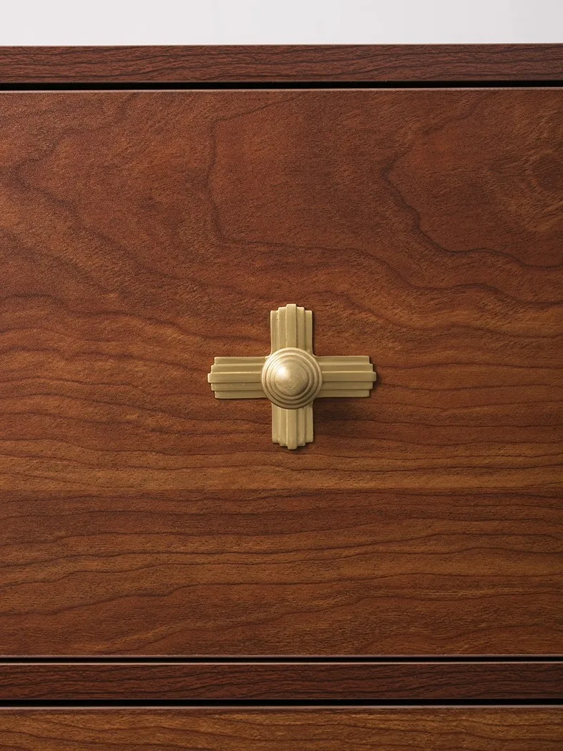 Bright Gold Solid Brass Furniture Handles Drawer Knobs with Backplate ...