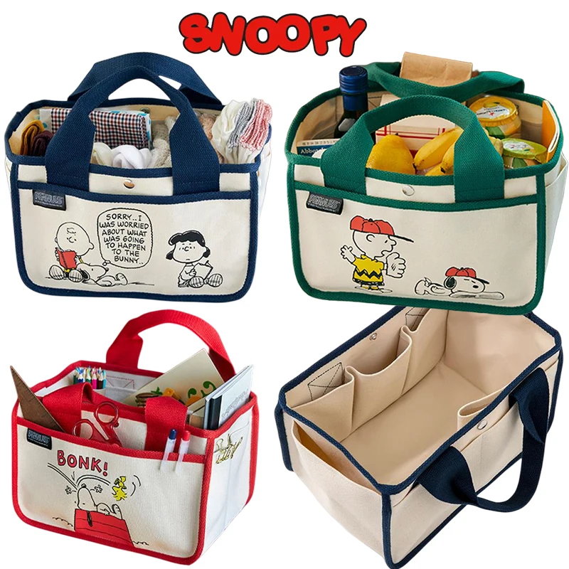 Snoopy Travel Storage Bag Men Women Pouch Bed Desk Bag Wash Bag Storage ...