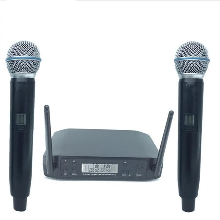 640-690mhz professional microphone uhf oem mic double dual china audio ...