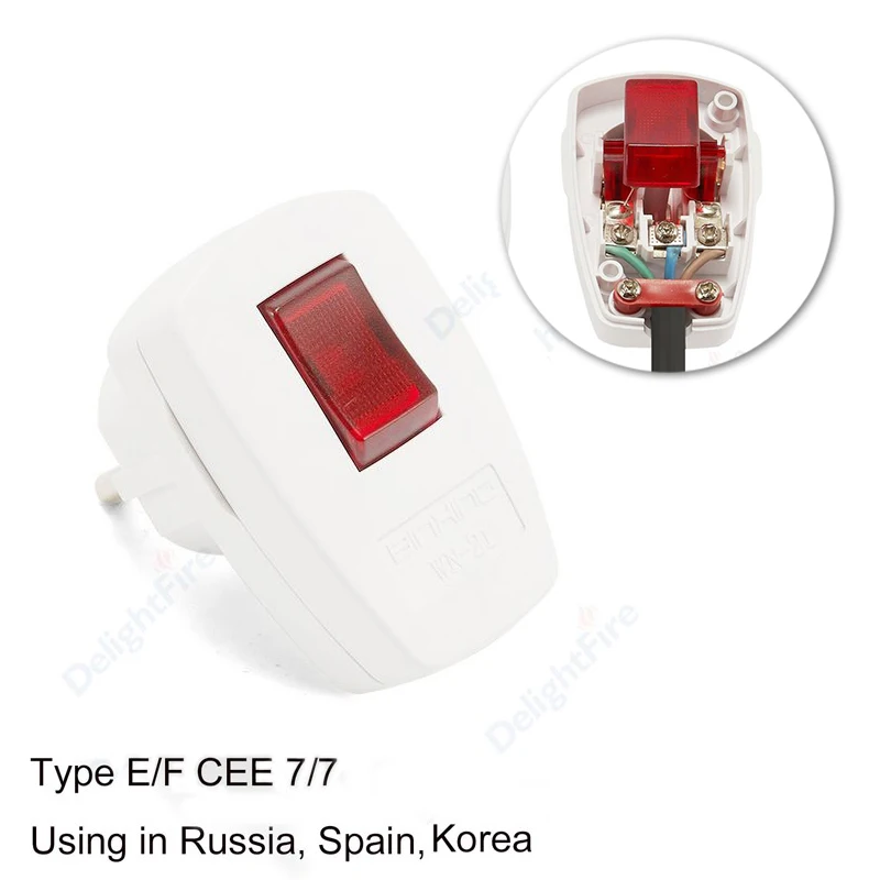 1pcs-EU-Plug-Adapter-Germany-Type-F-Rewireable-Power-Plug-with-ON-OFF ...