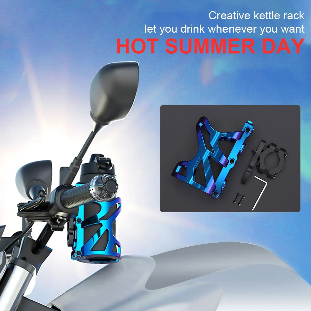 Motorcycle-Beverage-Titanium-Water-Bottle-Cage-Drink-Cup-Holder-Water ...