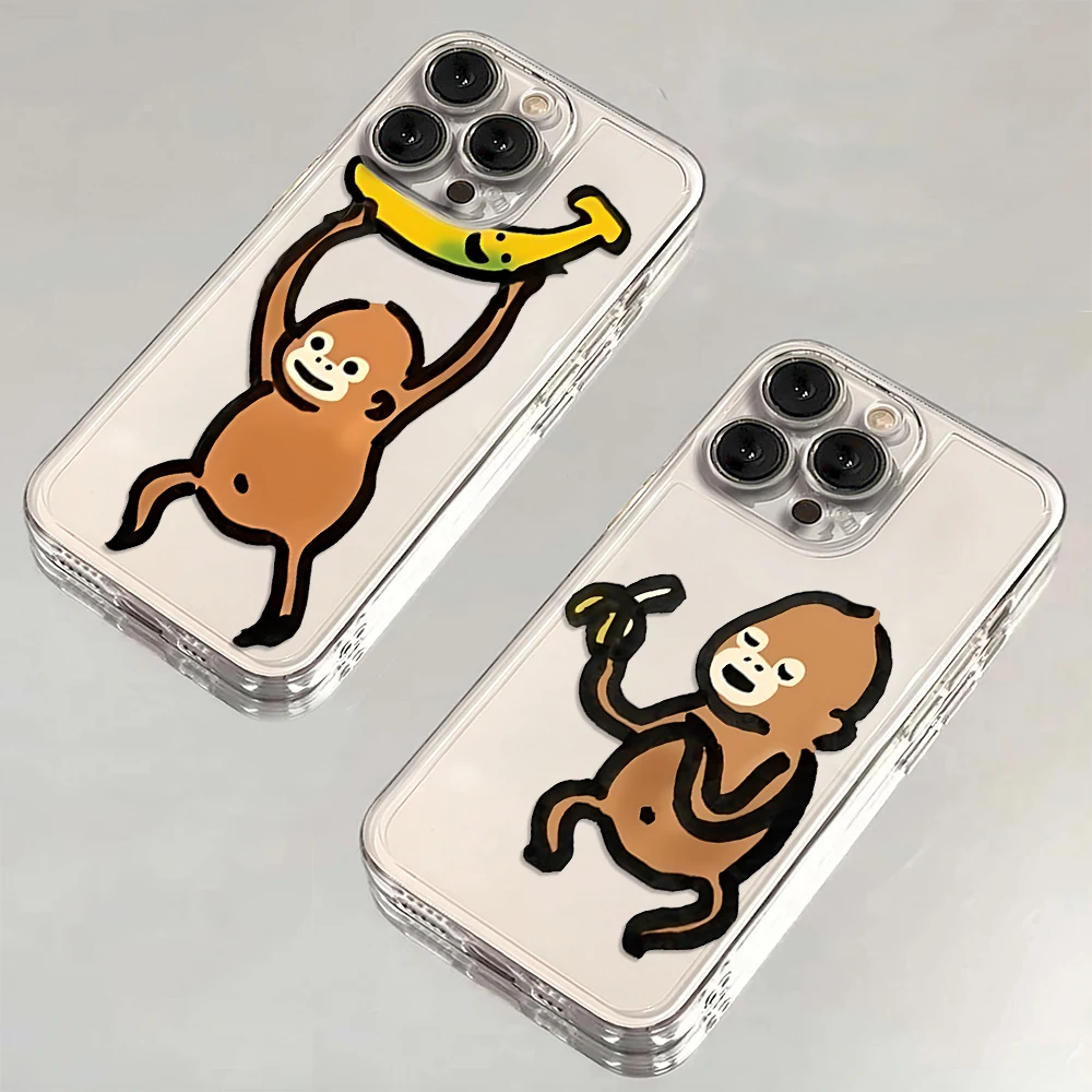 Luxury Funny Cartoon Monkey Phone Case For Xiaomi Redmi Note 14 13 12 ...