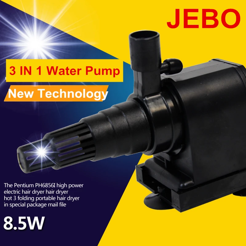 Jebo lifetech bomba d'água submersível 3 em 1, para aquário, tanque de ...
