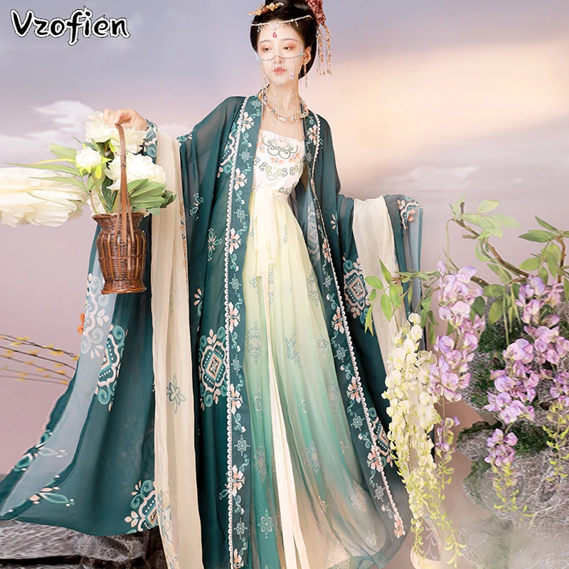 Hanfu Women Ancient Chinese Traditional Clothing Stage Outfit Tang ...