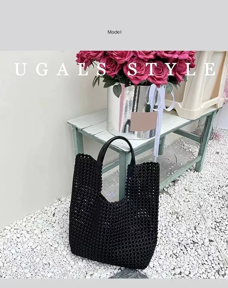 High-Quality-Nylon-Woven-Handmade-Women-s-Handbag-Large-Capacity ...