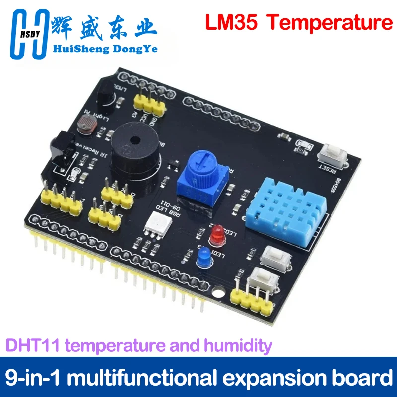 Placa-de-expans-o-multifuncional-para-Arduino-UNO-placa-do-sensor-LED ...