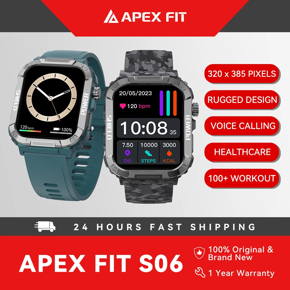 Apex-Fit-Sport-S06-Smartwatch-1-91-Full-Touch-Screen-BT-Call-Outdoor ...