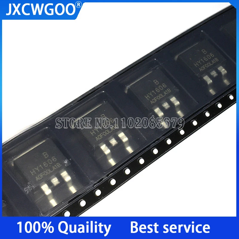 10PCS HY1606B HY1606 TO 263 N channel 60V 66A field effect transistor ...