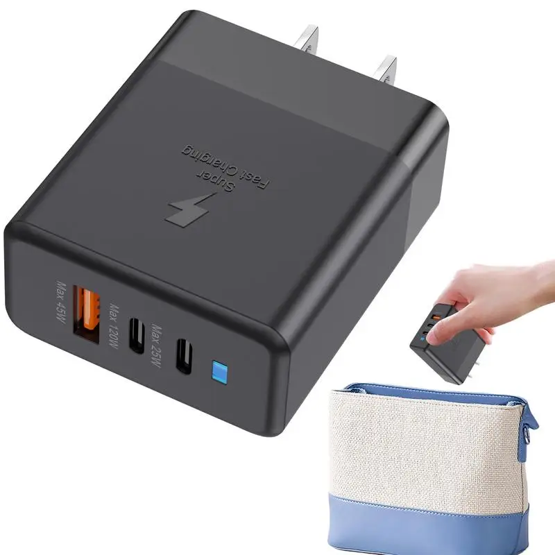 120W USB C Charger 120W Multi-Port USB Fast Charging Block USB C Laptop ...