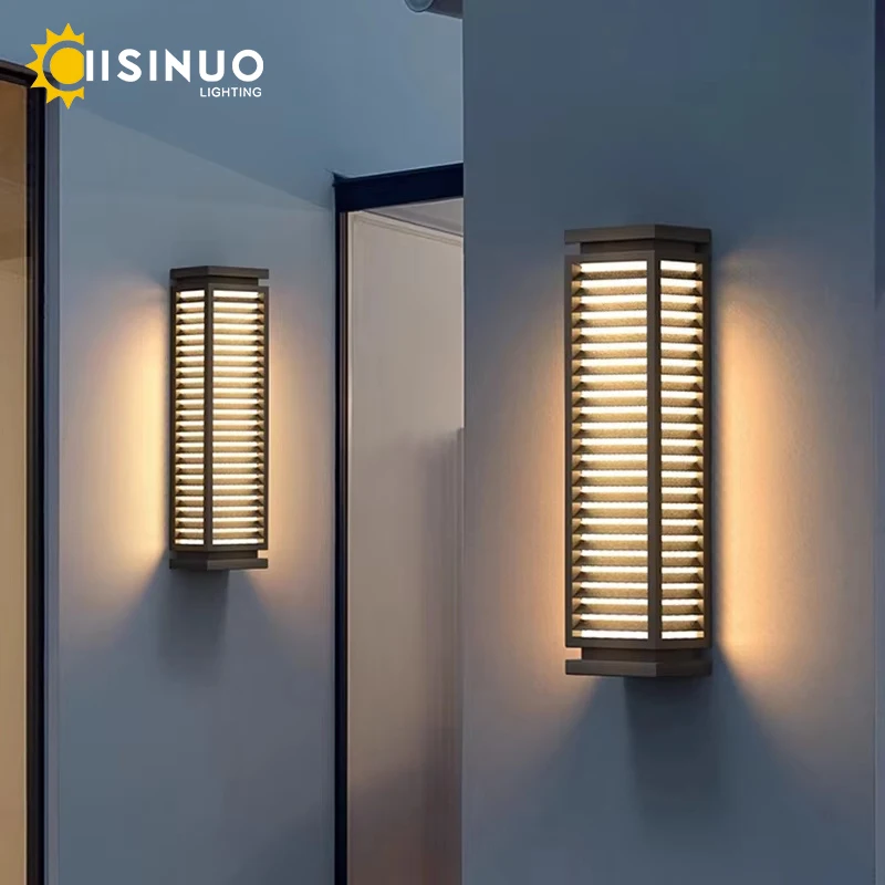 Outdoor-Stainless-Steel-Wall-Lights-LED-Cubical-Black-Lighting-Fixture ...