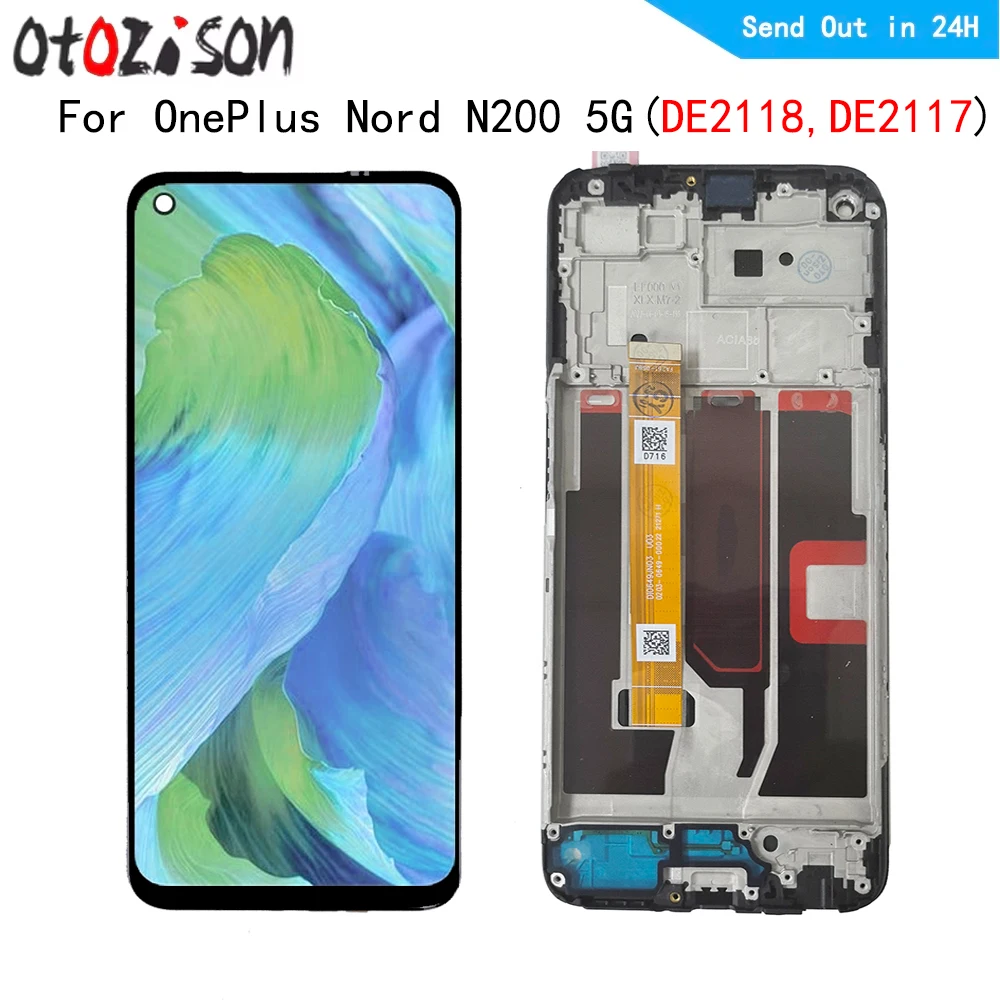 6.49" IPS Screen For OnePlus Nord N200 5G 1+N200 DE2118, DE2117 LCD ...