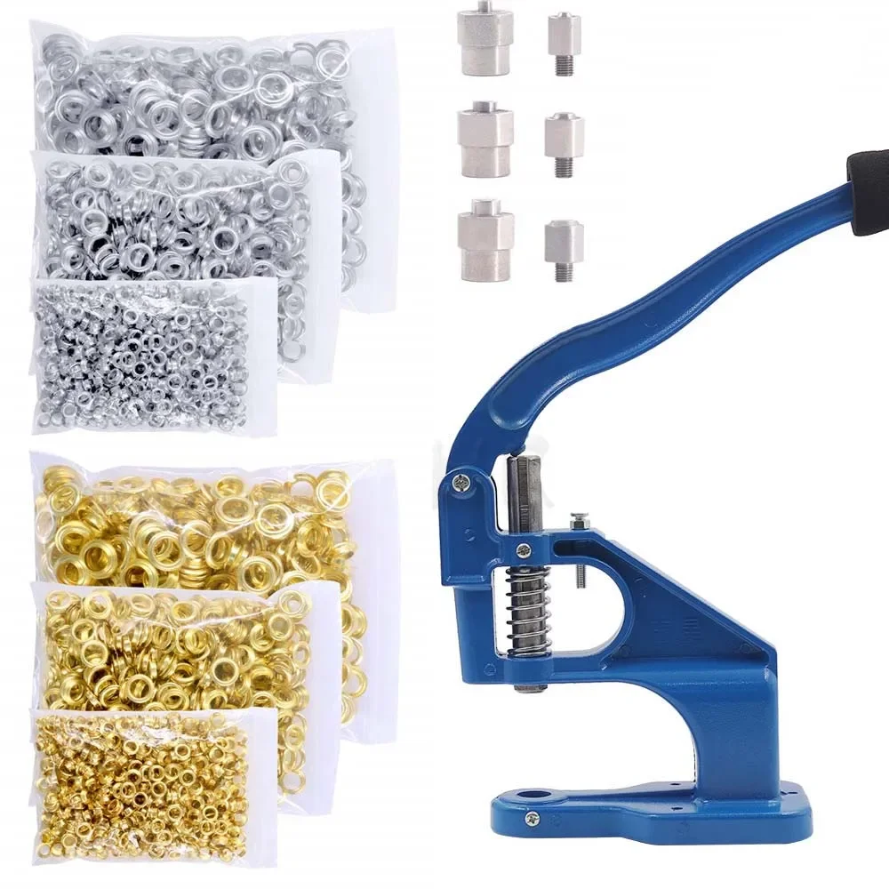 Hand-Press-Grommet-Machine-Grommets-Eyelet-Tool-Kit-with-3-Die-Handle ...