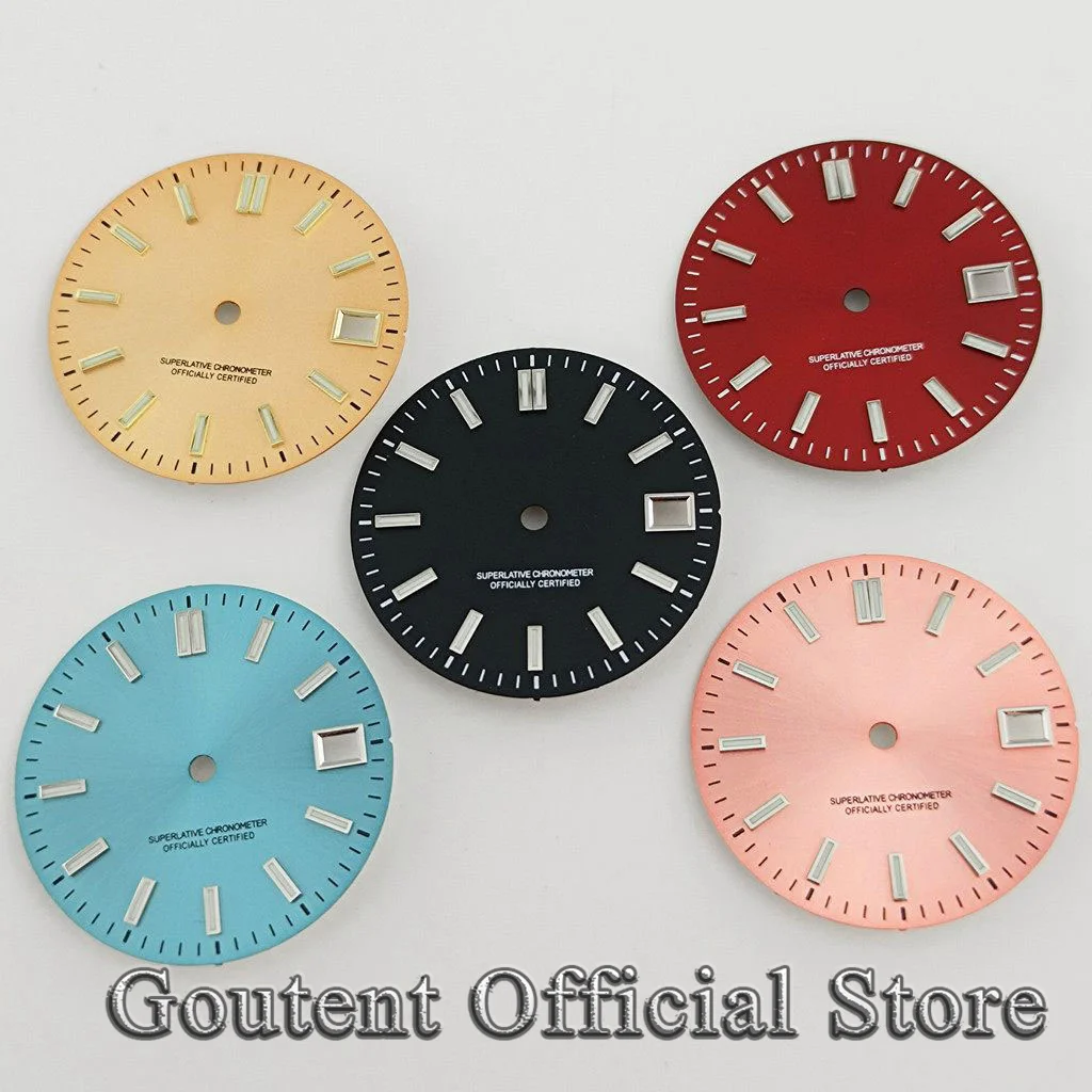 Goutent-29mm-Sterile-Red-Yellow-Pink-Sky-Blue-Black-Watch-Dial-Fit ...