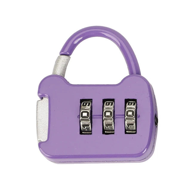 3 Digit Coded Lock Small Locks Resettable Padlock Luggage Locks For ...