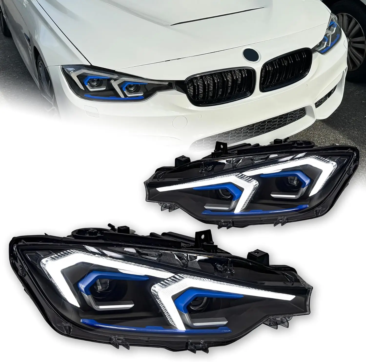 Car-LED-Headlights-For-BMW-3-Series-F30-F35-F80-2013-2018-Upgrade-to ...