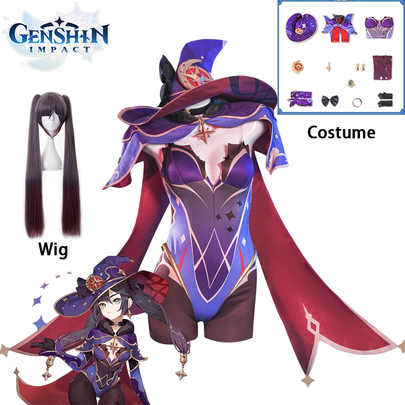 Mona Cosplay Costume Game Genshin Impact Mona Halloween Costumes Women ...