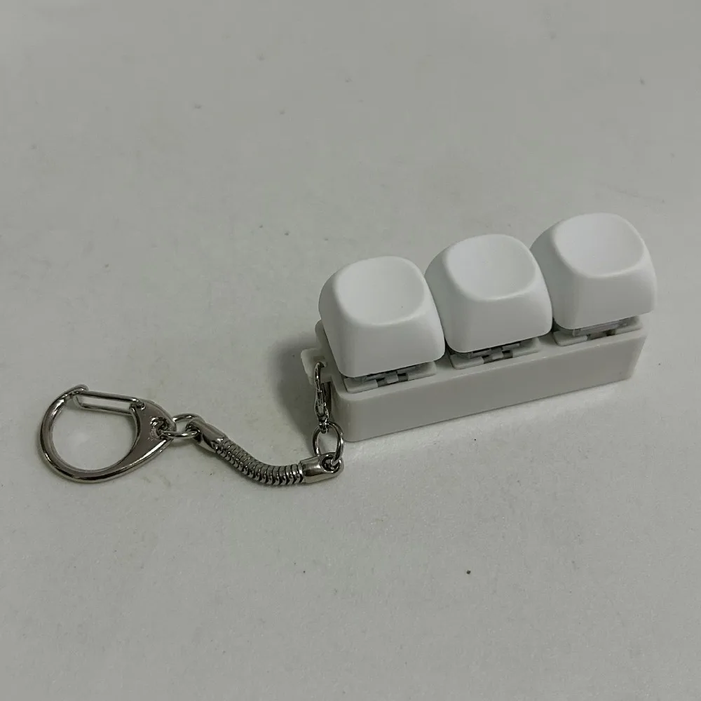 Relaxing DIY Keyboard Fidget Keychain Keycap Keys Button Clicker Toy ...