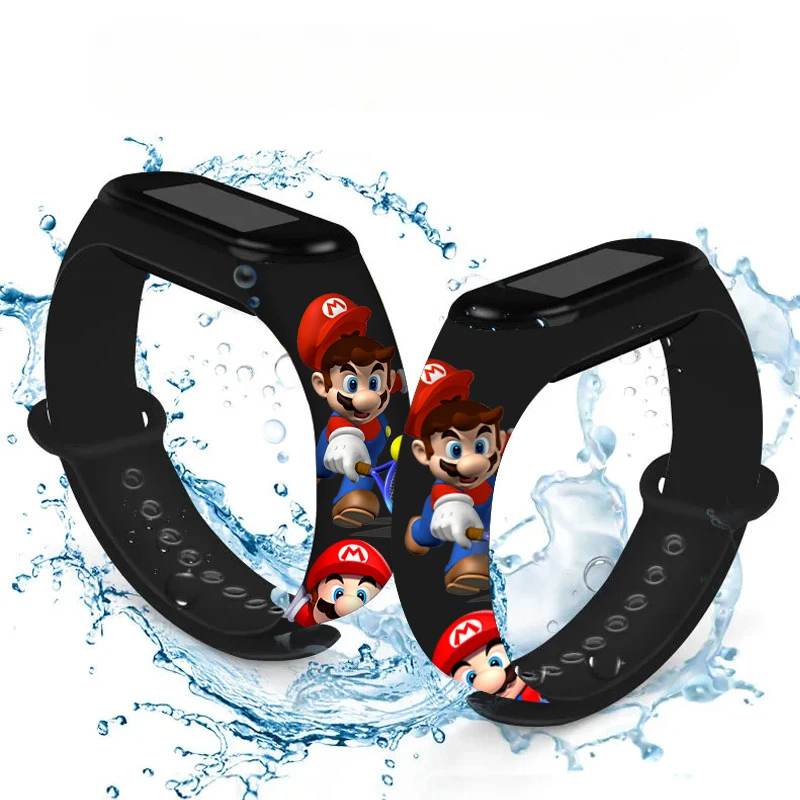 Super-Mario-Bros-Digital-Wristwatches-Children-s-Cartoon-Mario-Watch ...