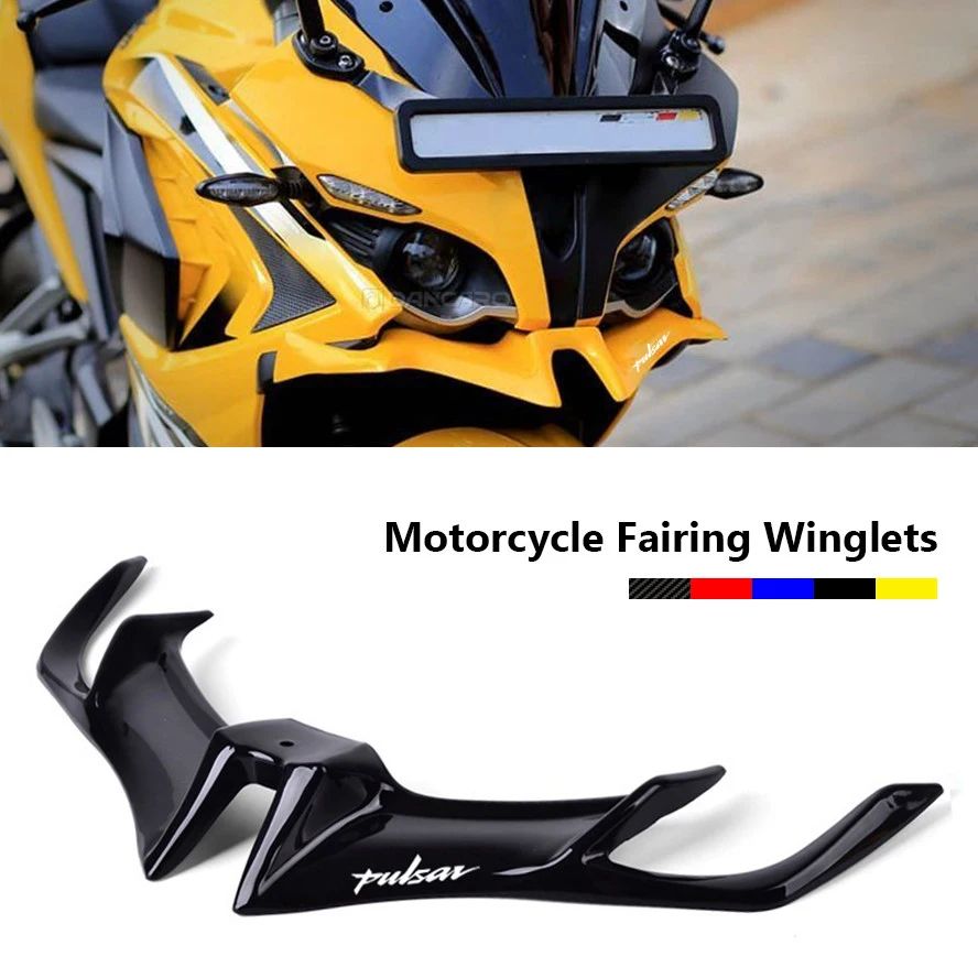 For BAJAJ Pulsar RS 200 RS200 LOGO ABS Front Fairing Winglets ...