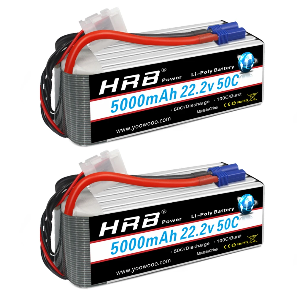 HRB Lipo batería 2S 3S 4S 6S batería Lipo de 1300mah 1500mah 2200mah 4000mah 11.1v 7.4v 14.8v 22 ...