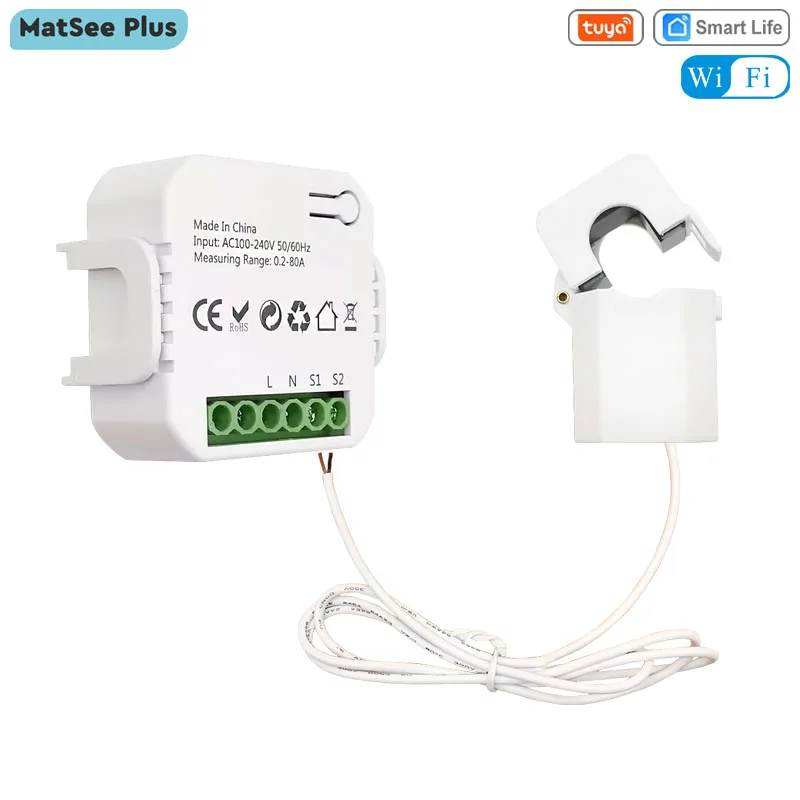 Tuya-Smart-Life-WiFi-Clamp-Power-Meter-80A-App-Energy-Monitor-with ...