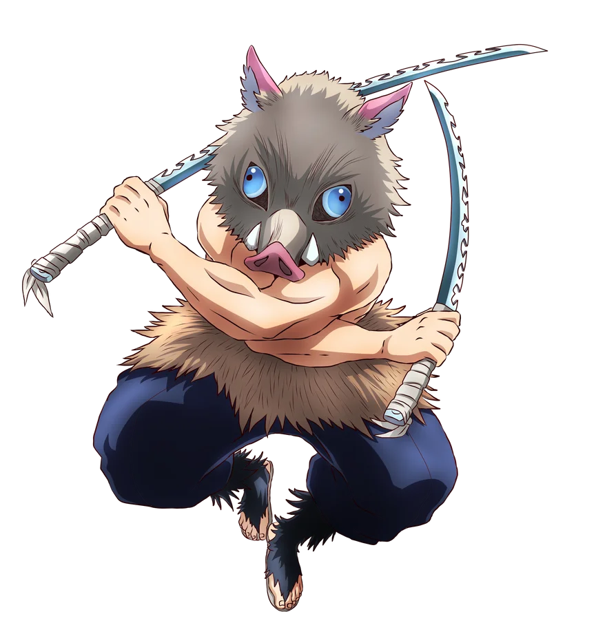 Beast-Demon-Slayer-Inosuke-pegatina-de-Anime-resistente-al-agua ...