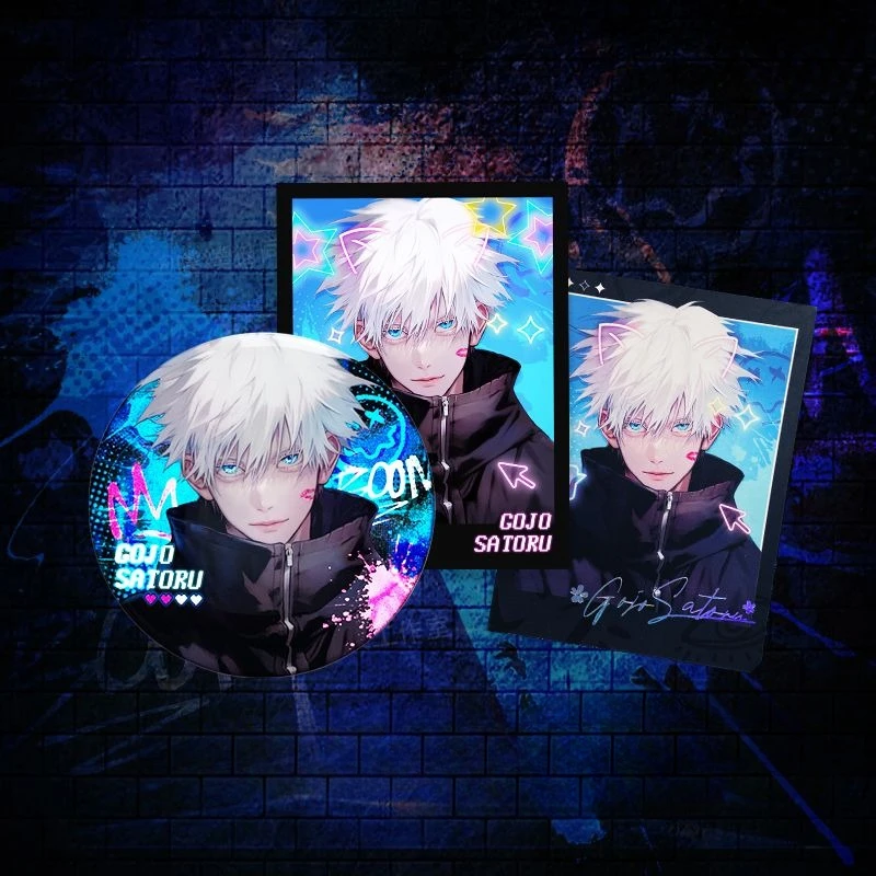 Jujutsu-Kaisen-Satoru-Gojo-Badge-75mm-Animation-Peripheral-Cute-Cartoon ...