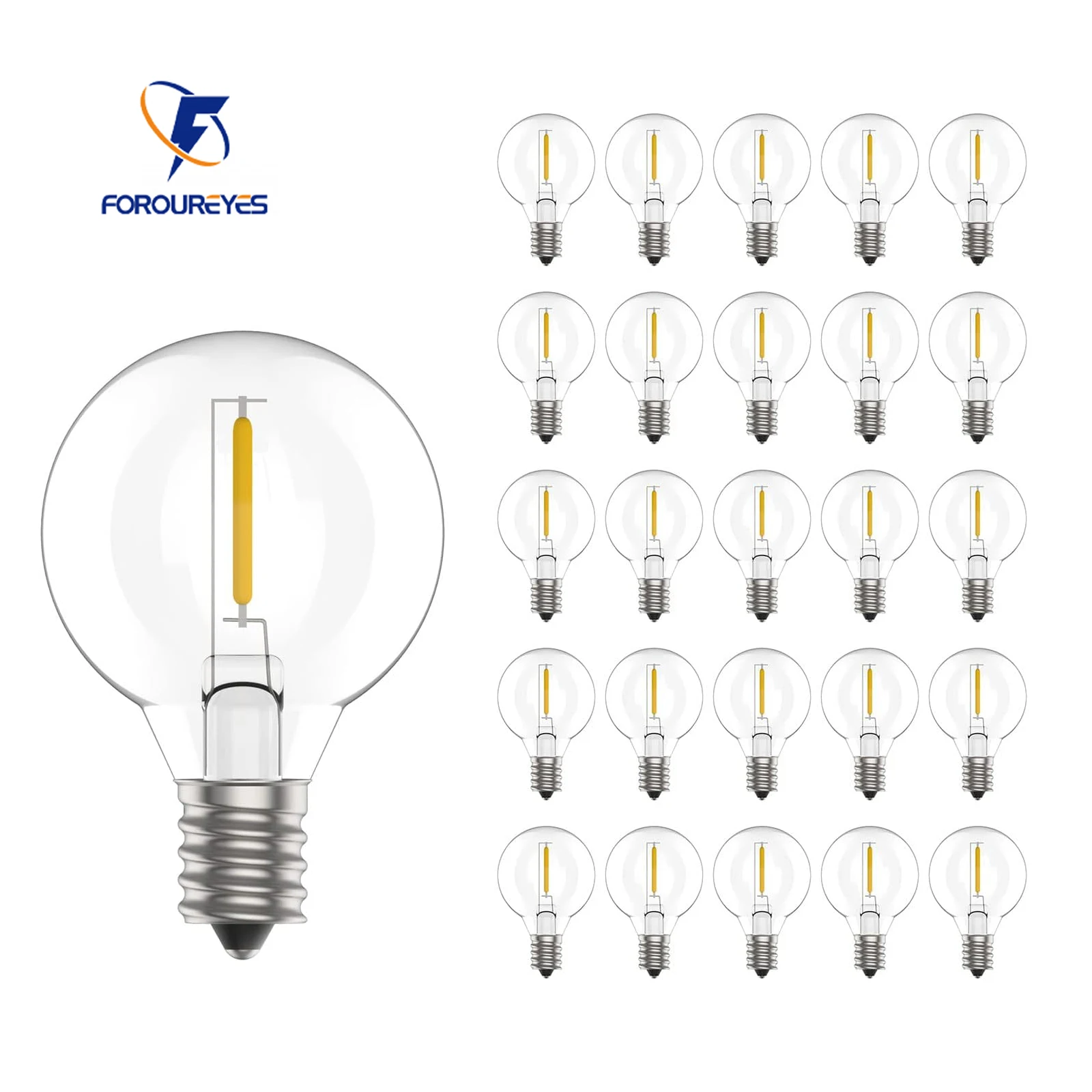 20 pack E12 Led Bulb 5V 24V 110V 220V Waterproof G40 Light Bulbs Warm ...